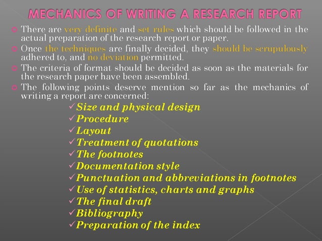 Interpretation and Report writing | PPT | Education
