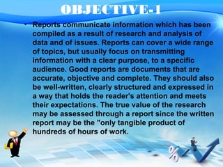 Interpretation in report writing in RM | PPT