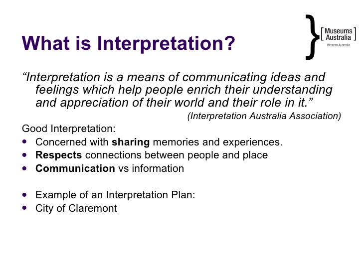 Interpretation Intro And Grants 2010