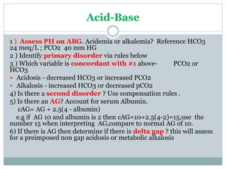 Interpretation Of Acid-Base Balance | PPTX