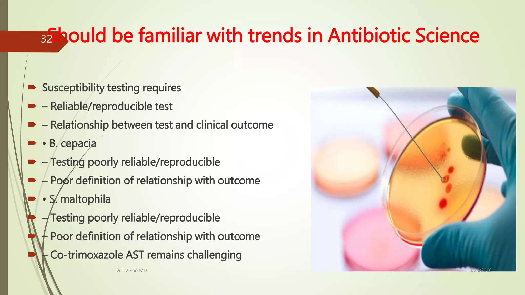 INTERPRETATION OF ANTIBIOGRAMS Trends of Change | PPTX