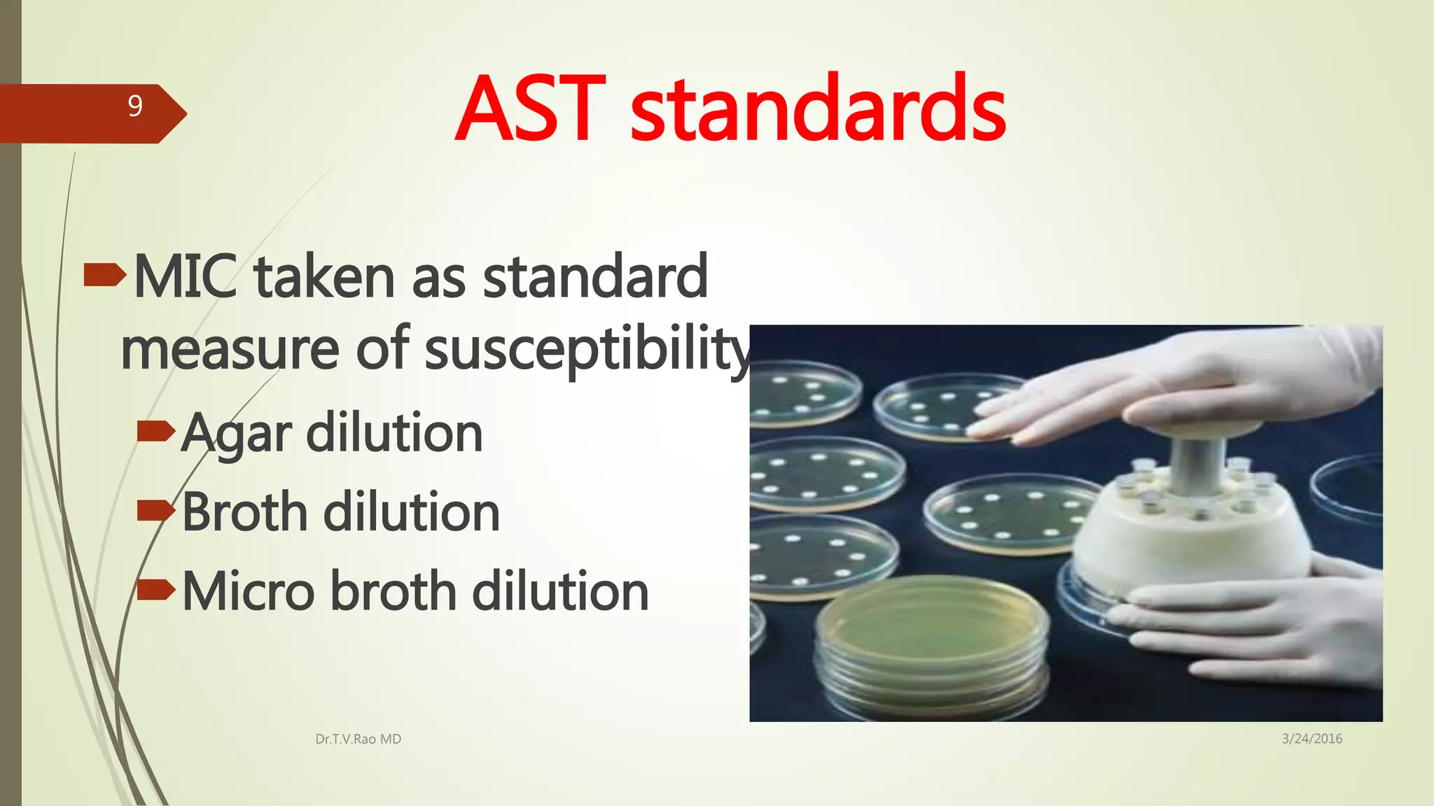 INTERPRETATION OF ANTIBIOGRAMS Trends of Change | PPTX