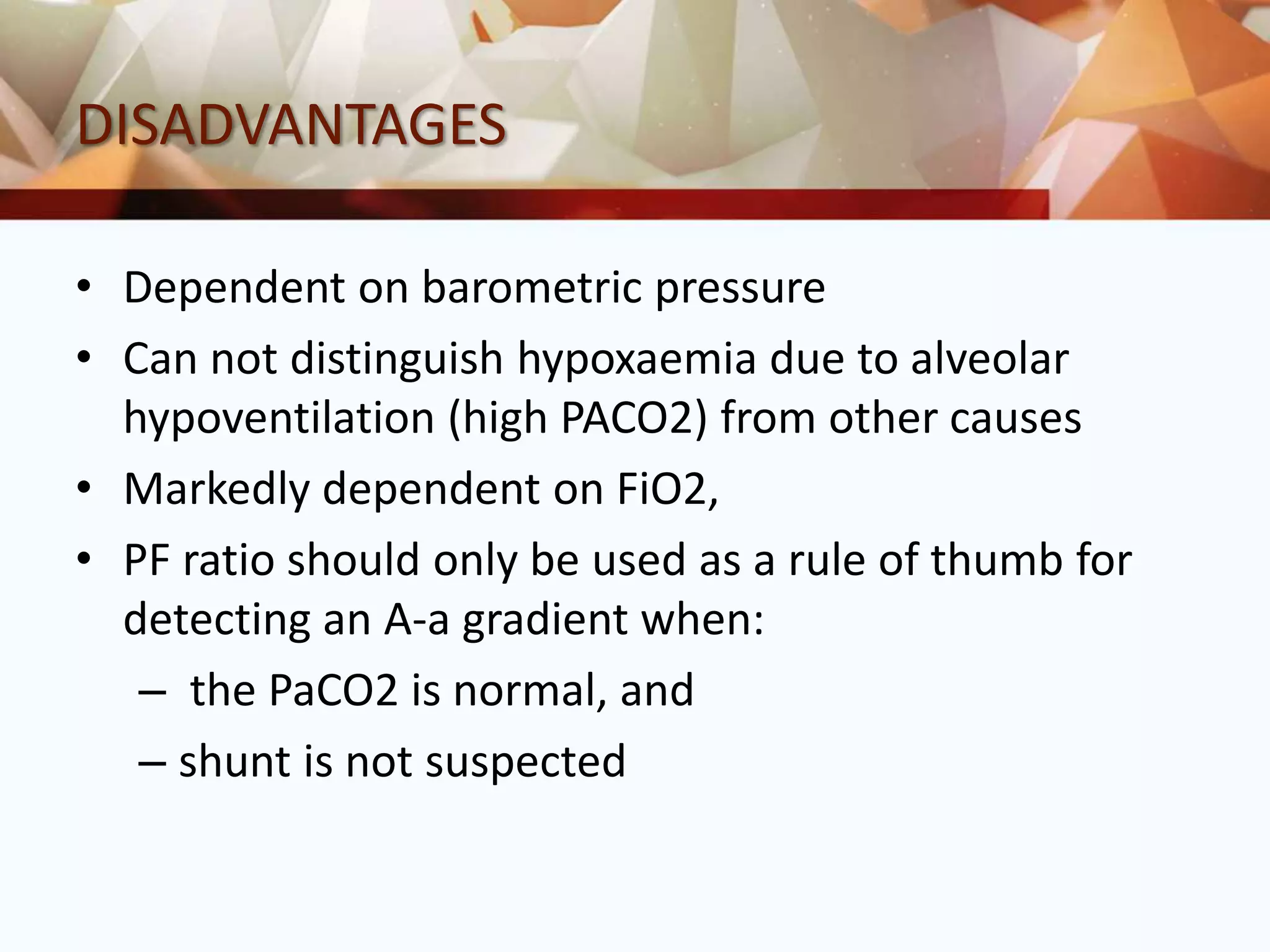 Interpretation of arterial blood gas | PPTX