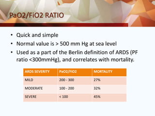 Interpretation of arterial blood gas | PPTX
