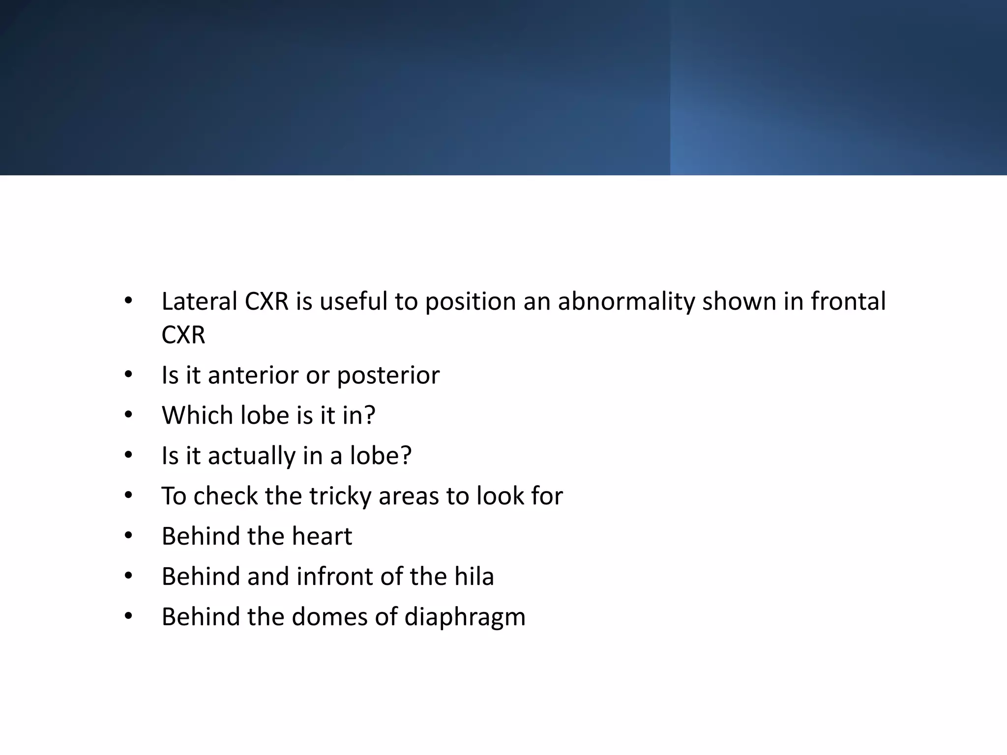 Interpretation of chest xray ppt | PPTX