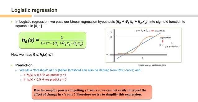 Interpretation of coefficients Linear and Logistic regression | PPT