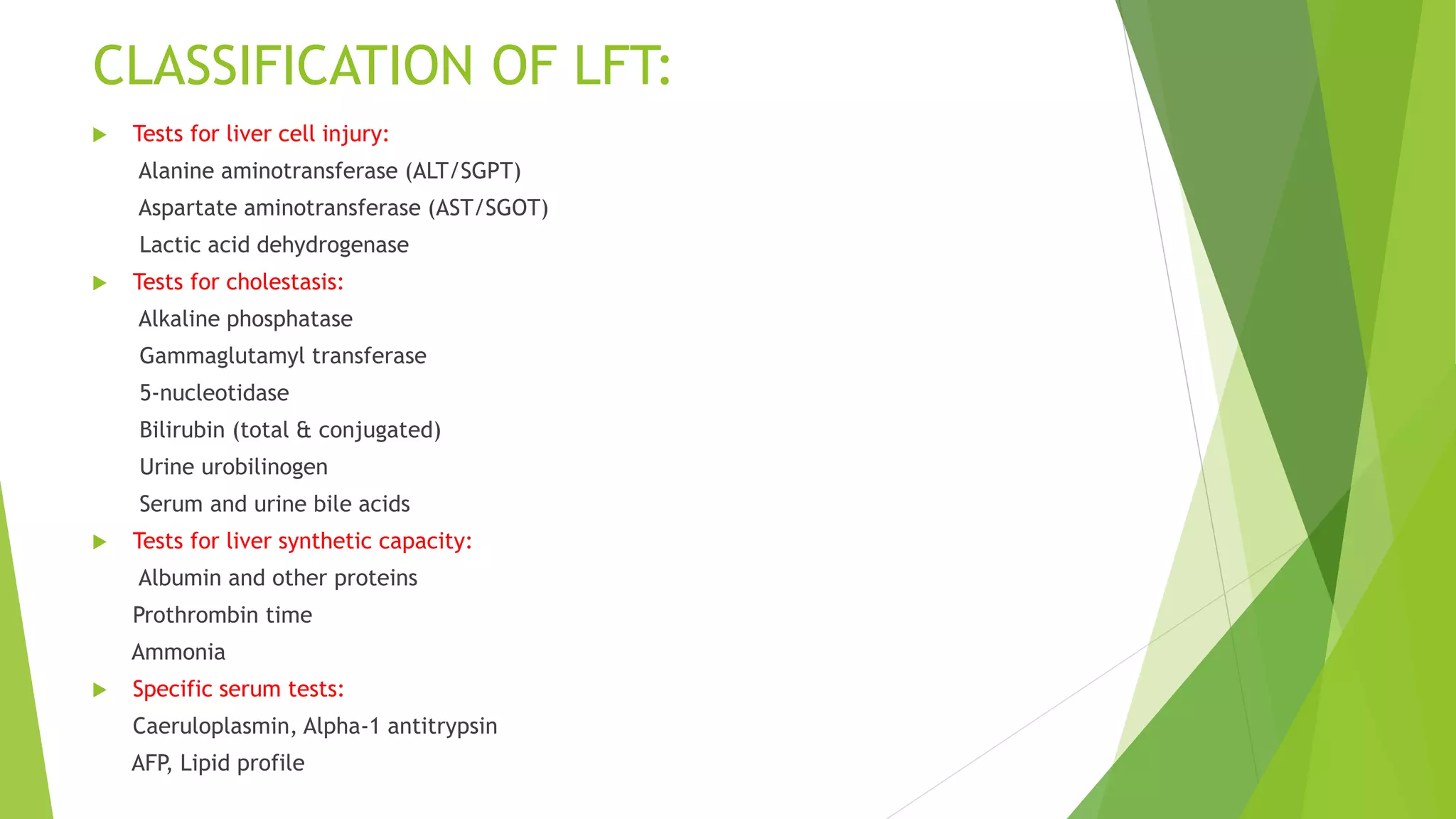 INTERPRETATION OF COMMON BIOCHEMICAL TESTS INCLUDING LFT & RFT.pptx