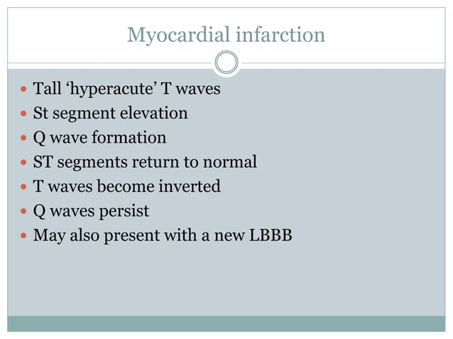 Interpretation of common ecg abnormalities | PPTX