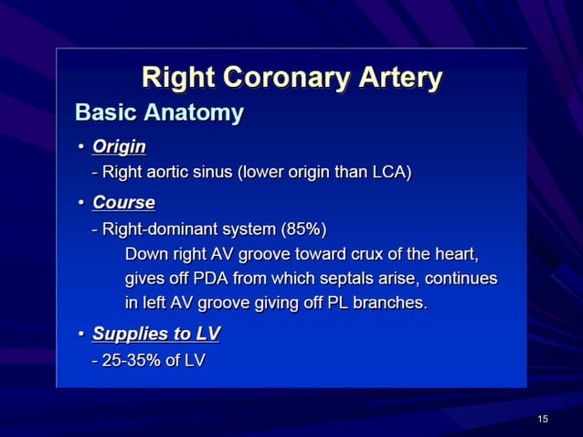 Interpretation of coronary angiogram | PPT