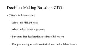 PRINCIPLES OF CARDIOTOCOGRAPHY IN OBSTETRICS AND GYNECOLOGY | PPTX