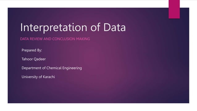 Interpretation of Data.pptx | Science
