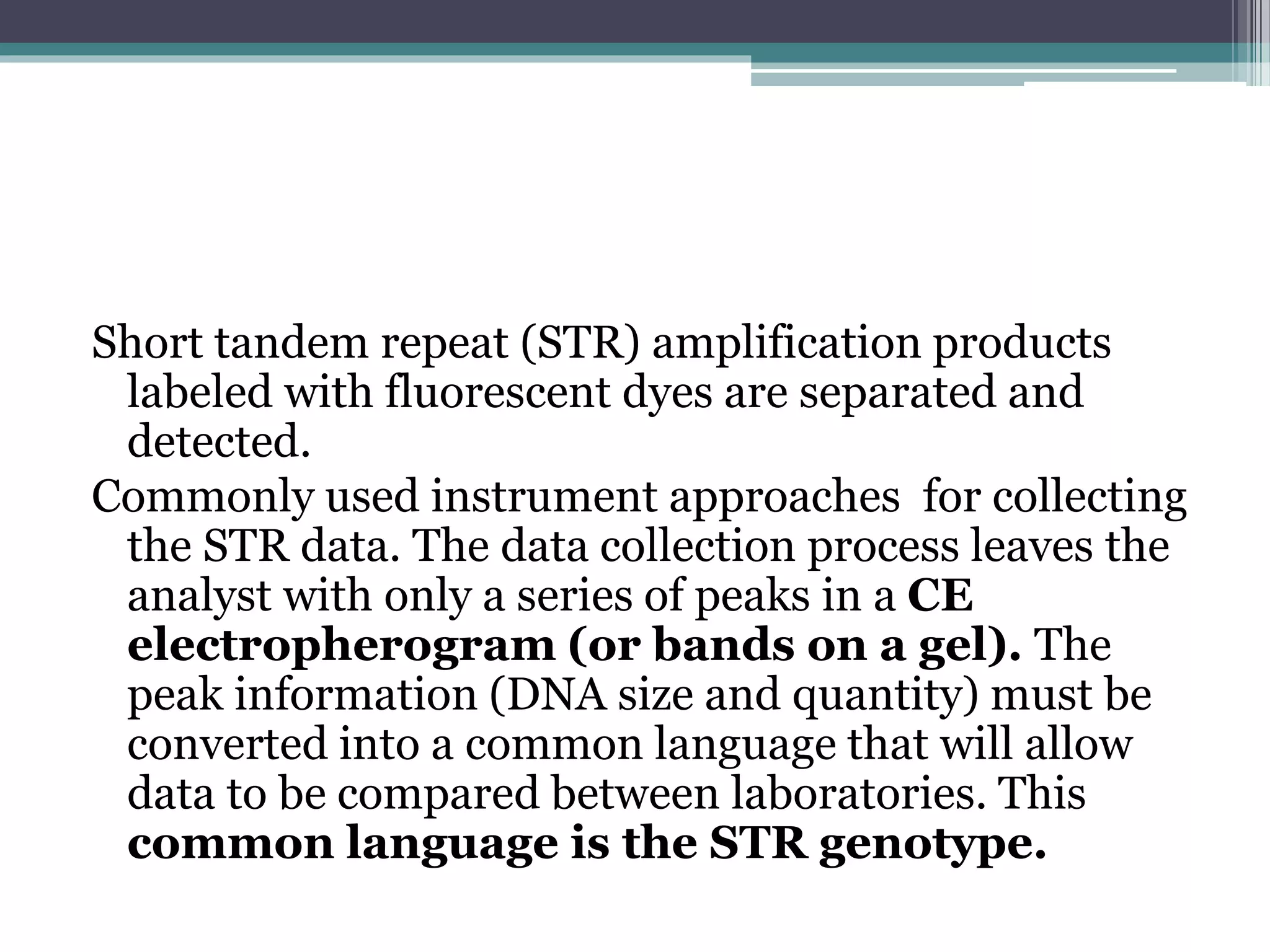 Interpretation of dna typing results and codis | PPTX