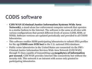 Interpretation of dna typing results and codis | PPTX