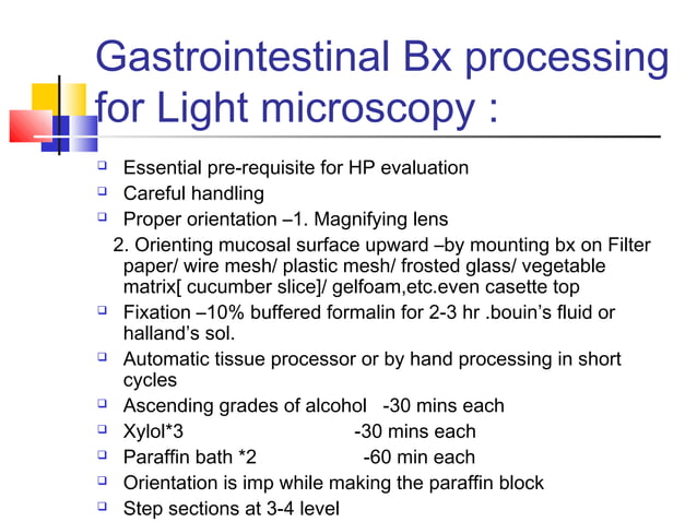 Interpretation of endoscopic intestinal biopsy | PPT | Digestive ...
