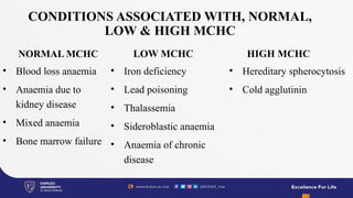 Interpretation of full blood count parameters | PPT