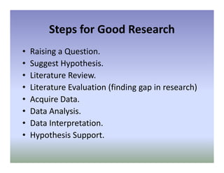 Interpretation of good research | PPT