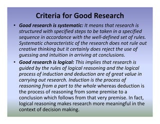 Interpretation of good research | PPT