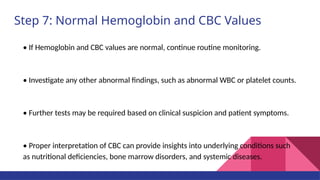 Interpretation of Hb ,CBC and RBC indices | PPTX