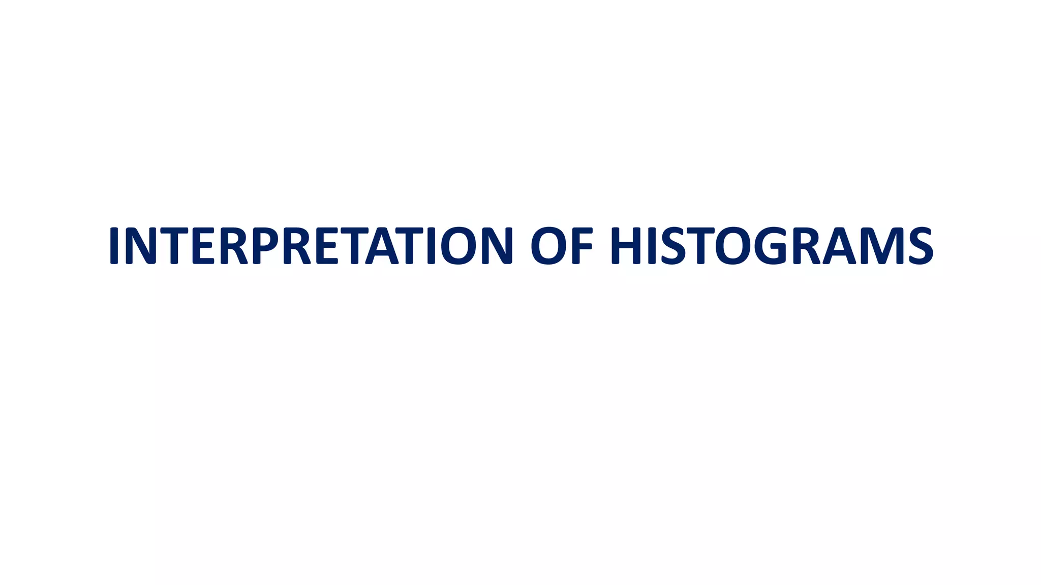 Interpretation of histograms | PPTX