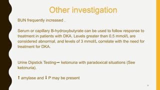 Interpretation of ketoacidosis (dka) part 2 | PPT