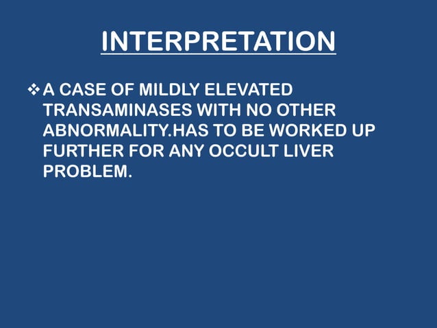 Interpretation of Liver Function Tests | PPTX | Blood Disorders ...