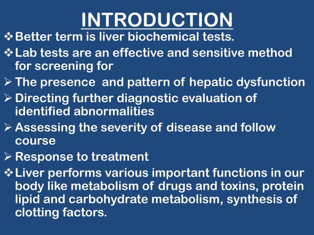 Interpretation of Liver Function Tests | PPTX | Blood Disorders ...