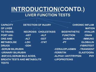 Interpretation of Liver Function Tests | PPTX