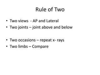 Interpretation of musculoskeletal x rays | PPTX