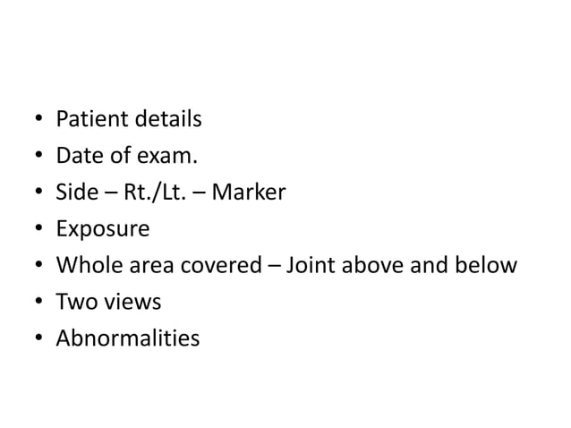 Interpretation of musculoskeletal x rays | PPTX