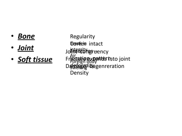 Interpretation of musculoskeletal x rays | PPTX