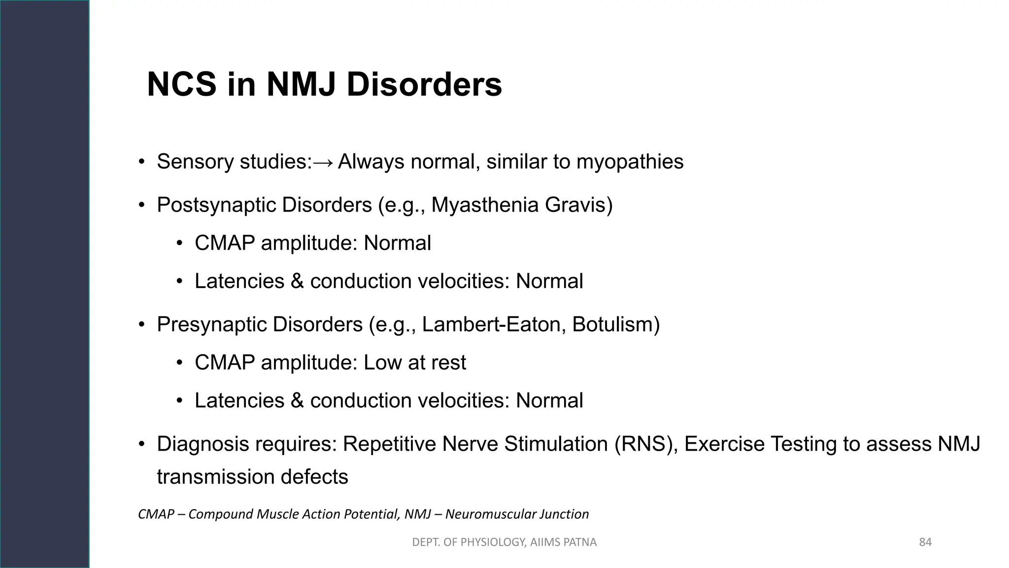 Interpretation of Nerve Conduction Study Findings | PDF