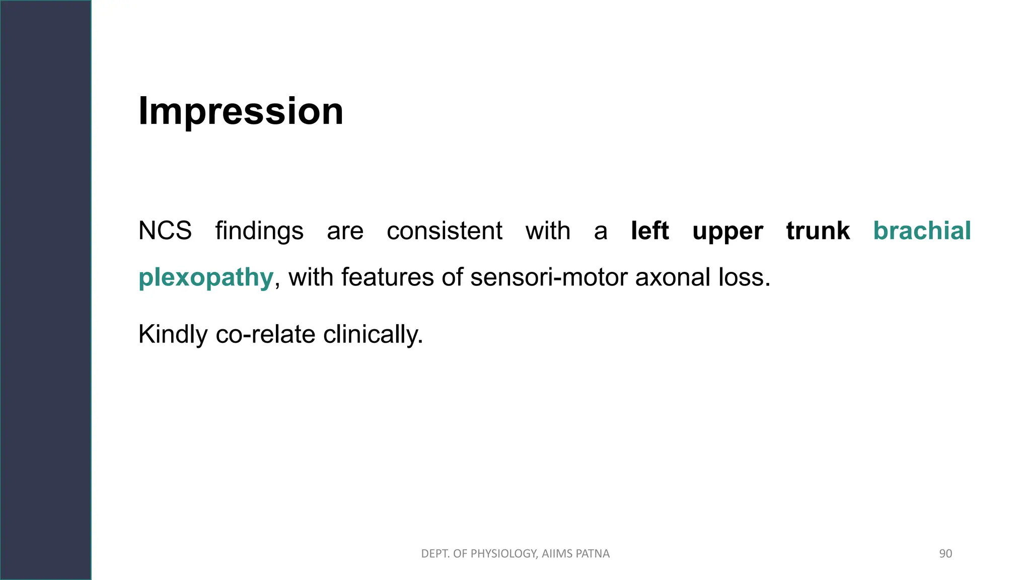 Interpretation of Nerve Conduction Study Findings | PDF