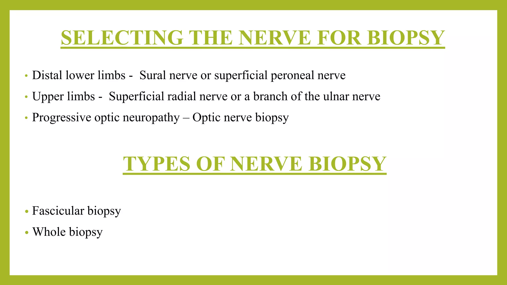 Interpretation of nerve biopsy | PPTX