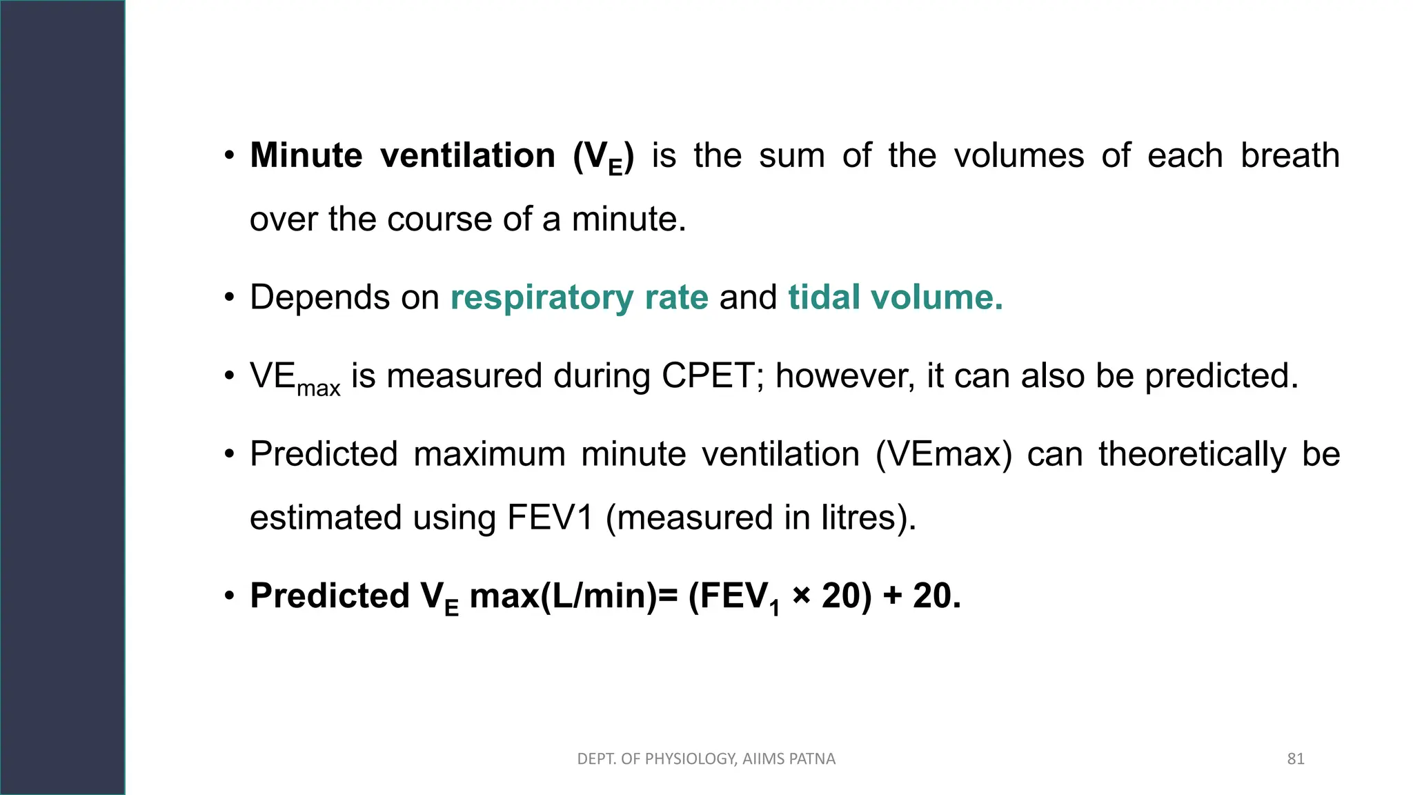 Interpretation of Cardiopulmonary Exercise Testing - Nine Panel Plots | PDF