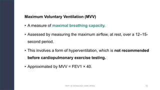 Interpretation of Cardiopulmonary Exercise Testing - Nine Panel Plots | PDF