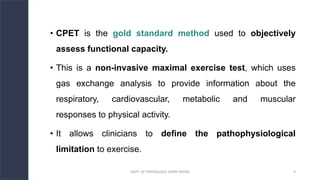 Interpretation of Cardiopulmonary Exercise Testing - Nine Panel Plots | PDF