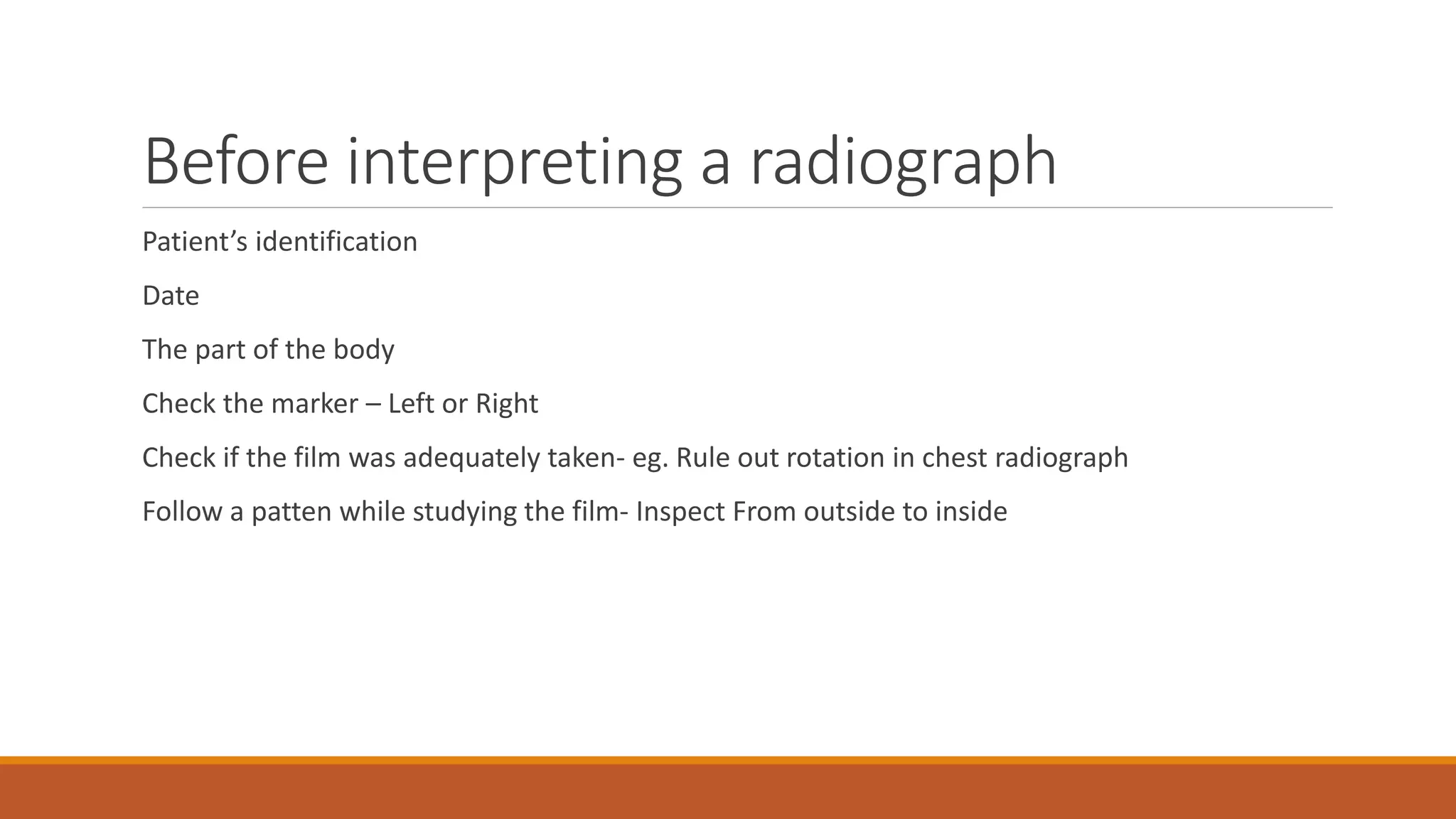 Interpretation of normal radiograph | PPTX
