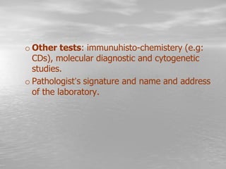 Interpretation of pathology report | PDF