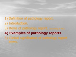 Interpretation of pathology report | PDF