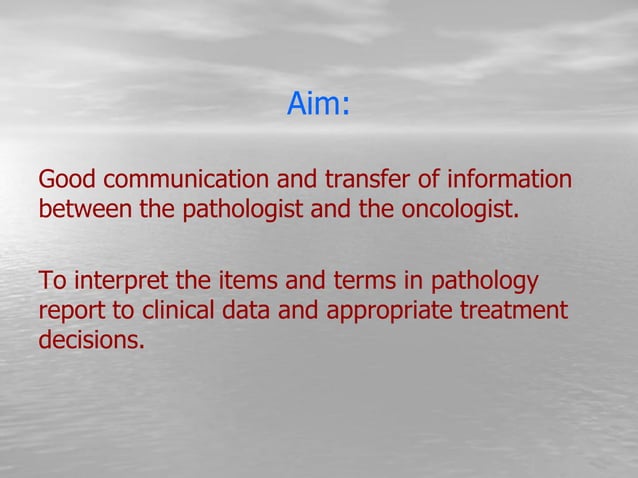 Interpretation of pathology report | PDF