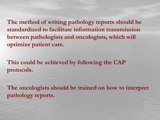 Interpretation of pathology report | PDF