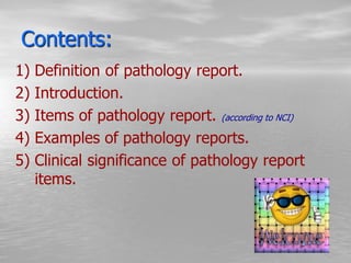 Interpretation of pathology report | PPT