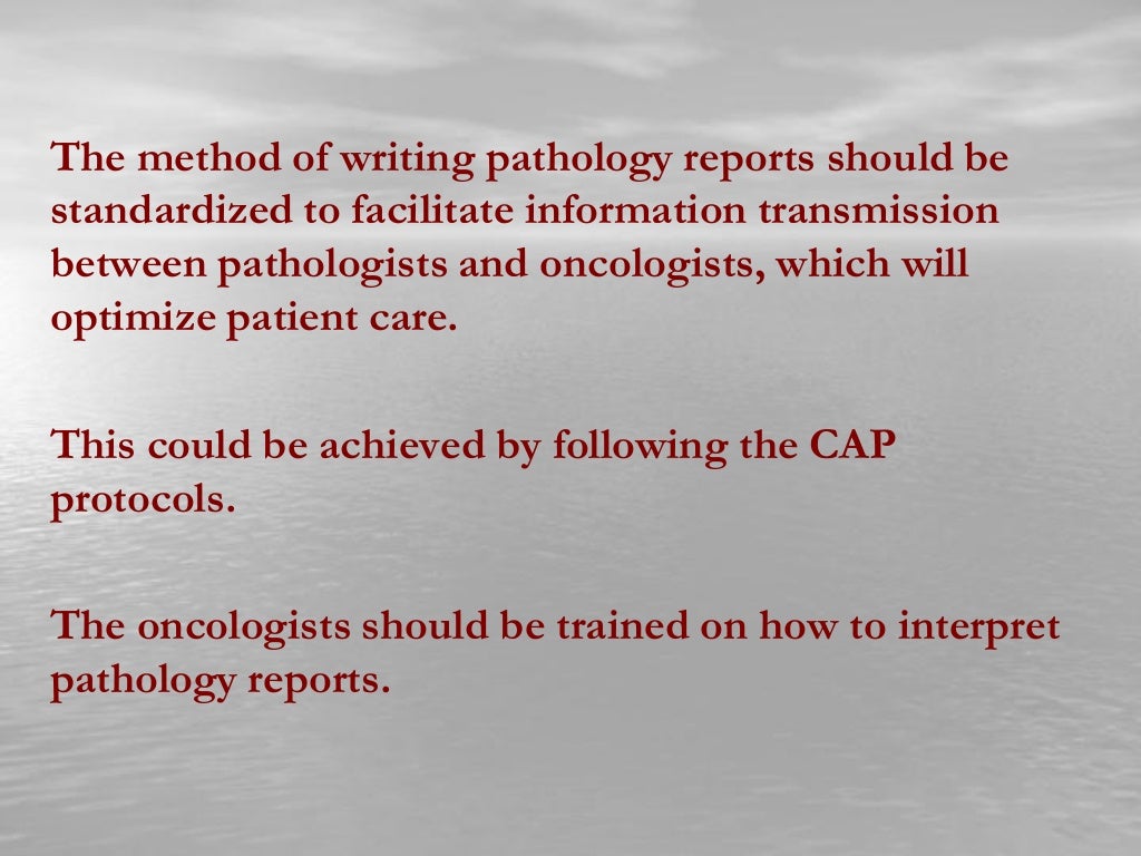 Pathology Report