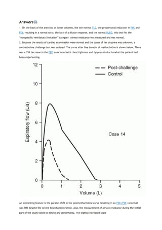 Interpretation of pulmonary function tests.a practical guide | PDF