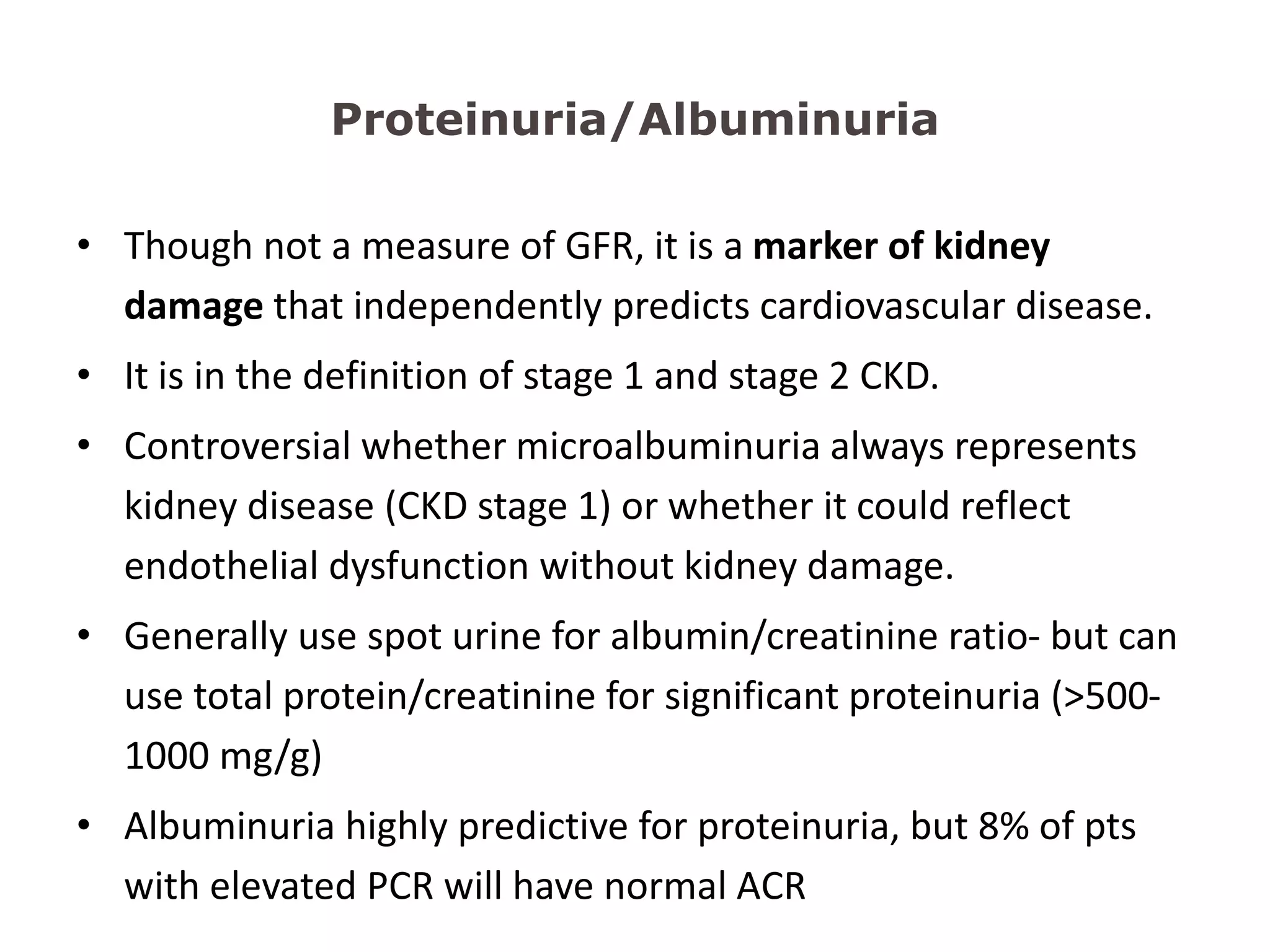Interpretation of renal diagnostic tests | PPTX