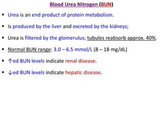 INTERPRETATION OF RENAL FUNCTION TESTS.pdf | Blood Disorders | Diseases ...
