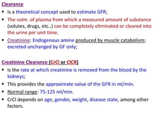 INTERPRETATION OF RENAL FUNCTION TESTS.pdf | Blood Disorders | Diseases ...