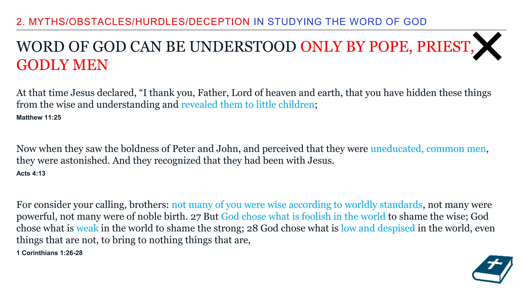 Interpretation of Scripture, Word of God | PPT