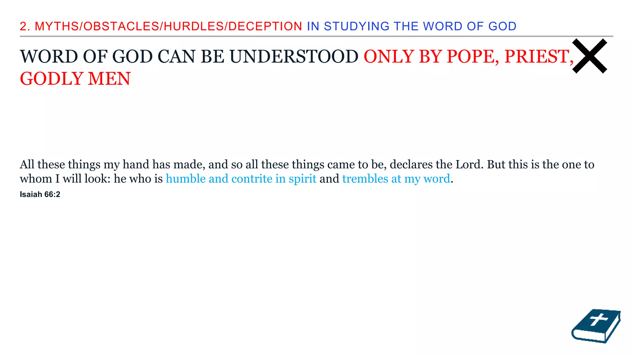 Interpretation of Scripture, Word of God | PPT