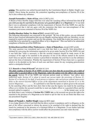 Interpretation of sec 50 ndps act | PDF